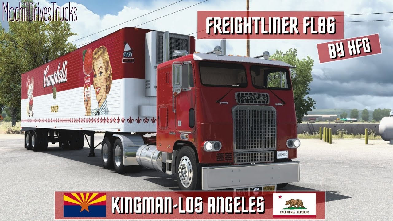 ATS 1.46|PNG+JBX|Kingman(AZ)-Los Angeles(LA)|Freightliner FL86 by HFG ...