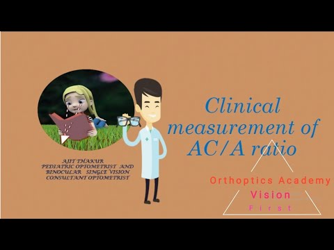 Calculation of AC/A ratio| Heterophoria Method| Gradient Method ...