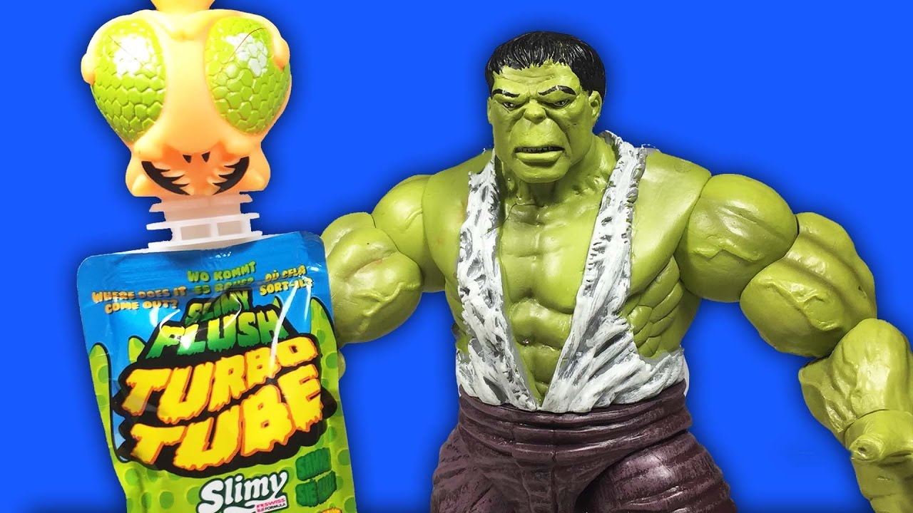 Hulk ile Slime Oynuyoruz | Slimy Flush Turbo Tube | Süper Oyuncaklar ...