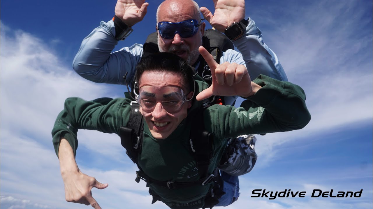 Vicente's skydive was FIRE! - YouTube