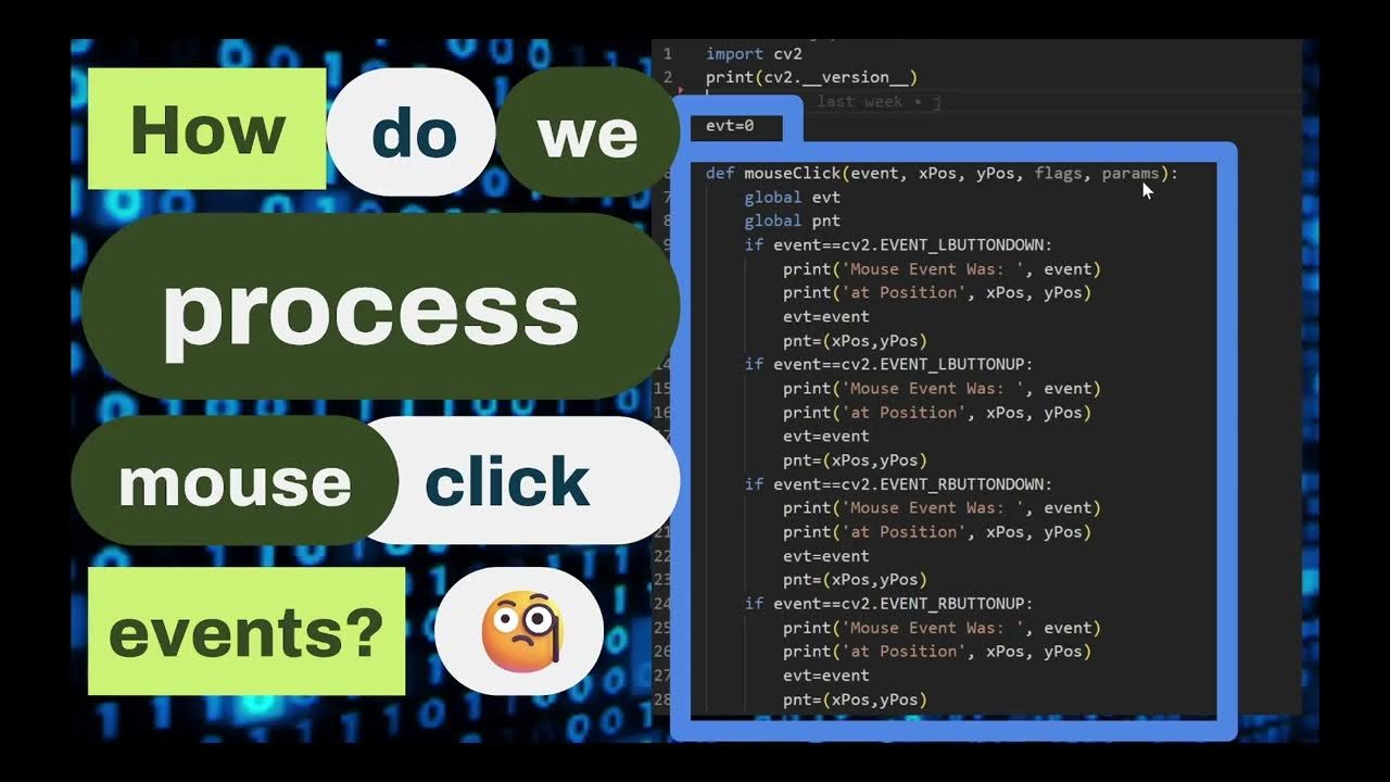 A.I. Blog # 4 : Mouse Click Events & Displaying Text - YouTube