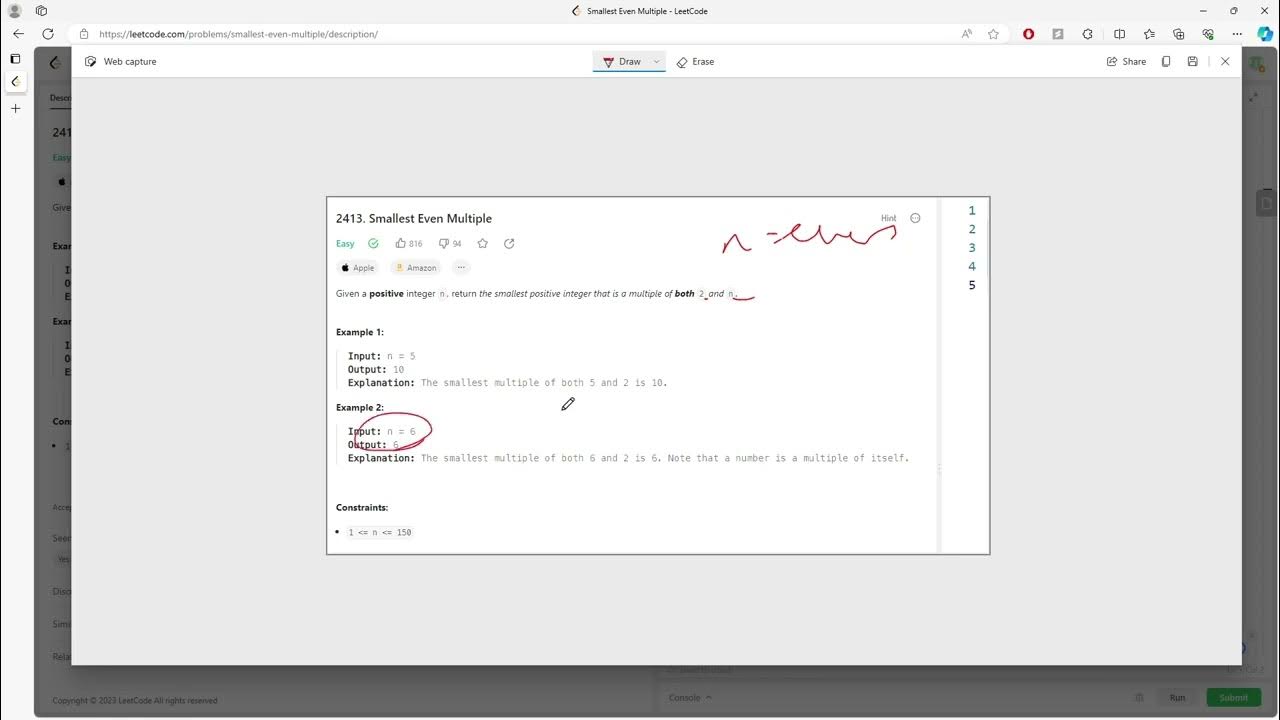 LeetCode 2413 | Smallest Even Multiple | Java - YouTube