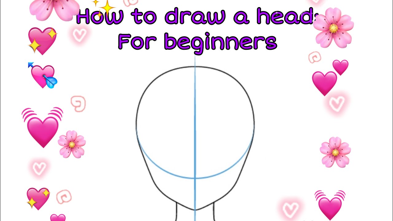 How to draw a head: beginners easy - YouTube