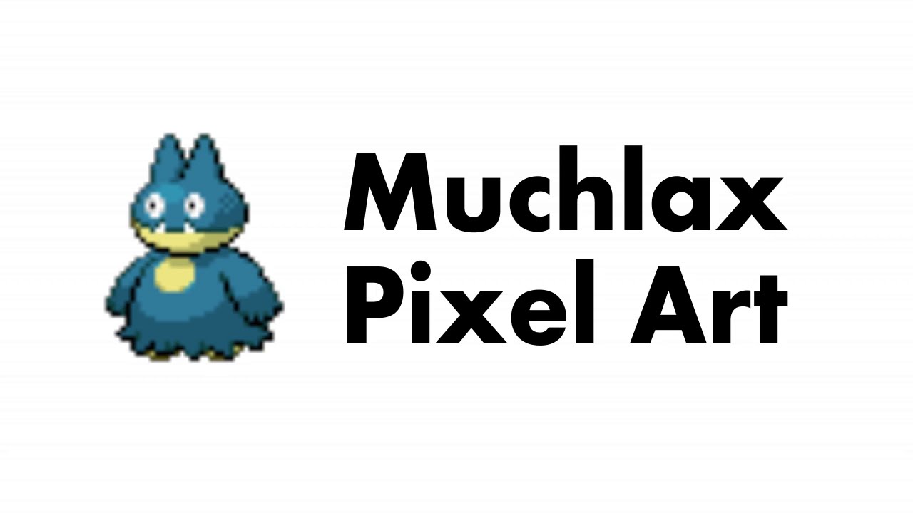 Como dibujar a Munchlax a pixel art | Decidueye Art - YouTube