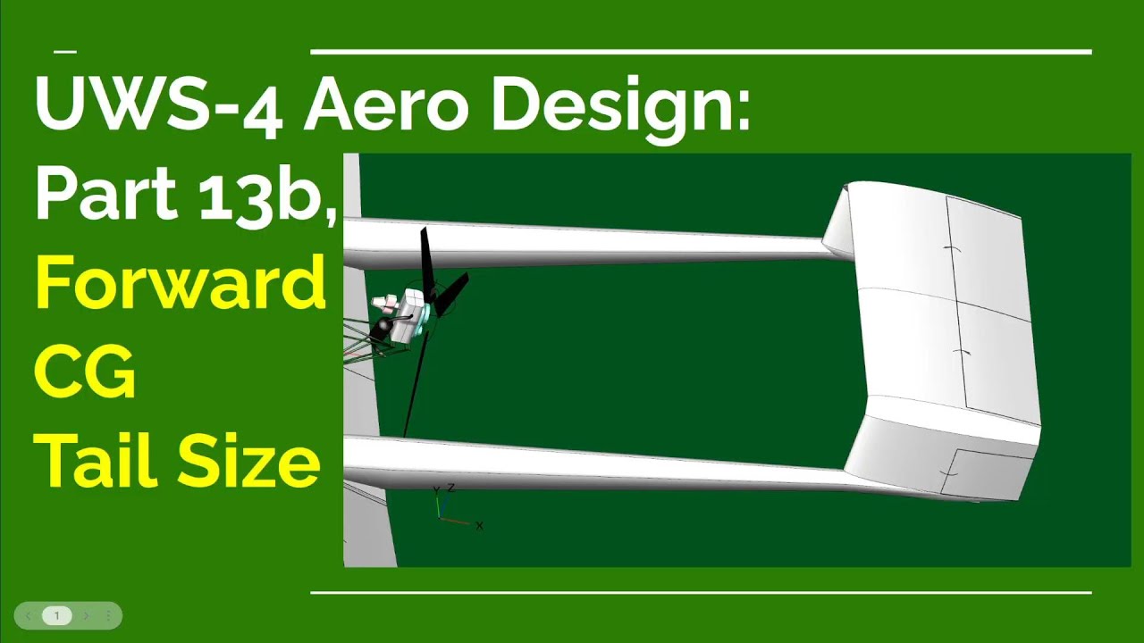 UWS-4 Aero Design: Forward CG, Part 13b - YouTube