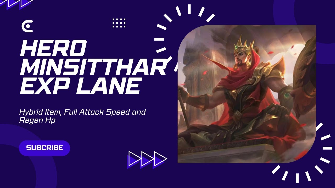 Hero Minsitthar Exp Lane With Item Full Attack Speed and Regen Hp Solo ...