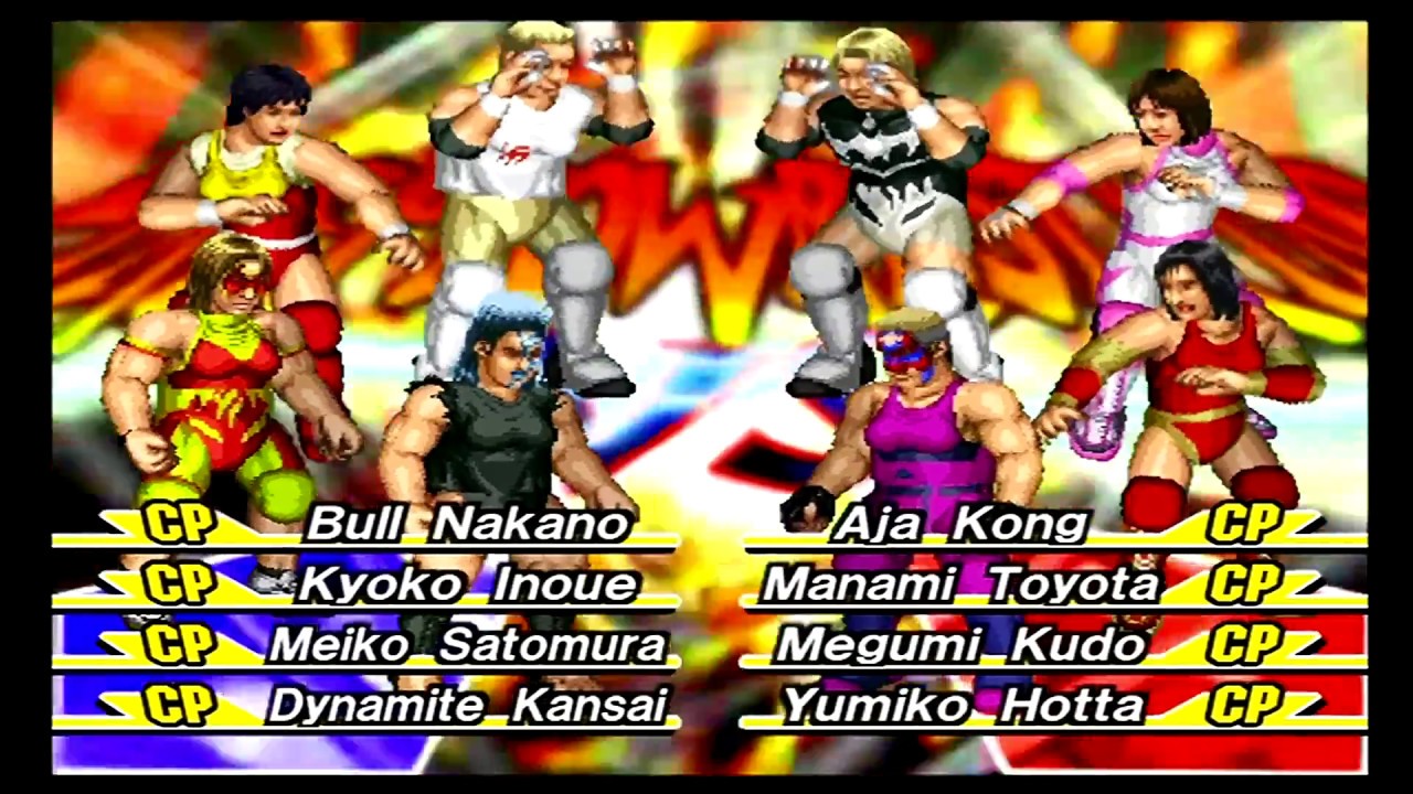 Fire Pro Wrestling Returns (PS2) joshi battle royale - YouTube
