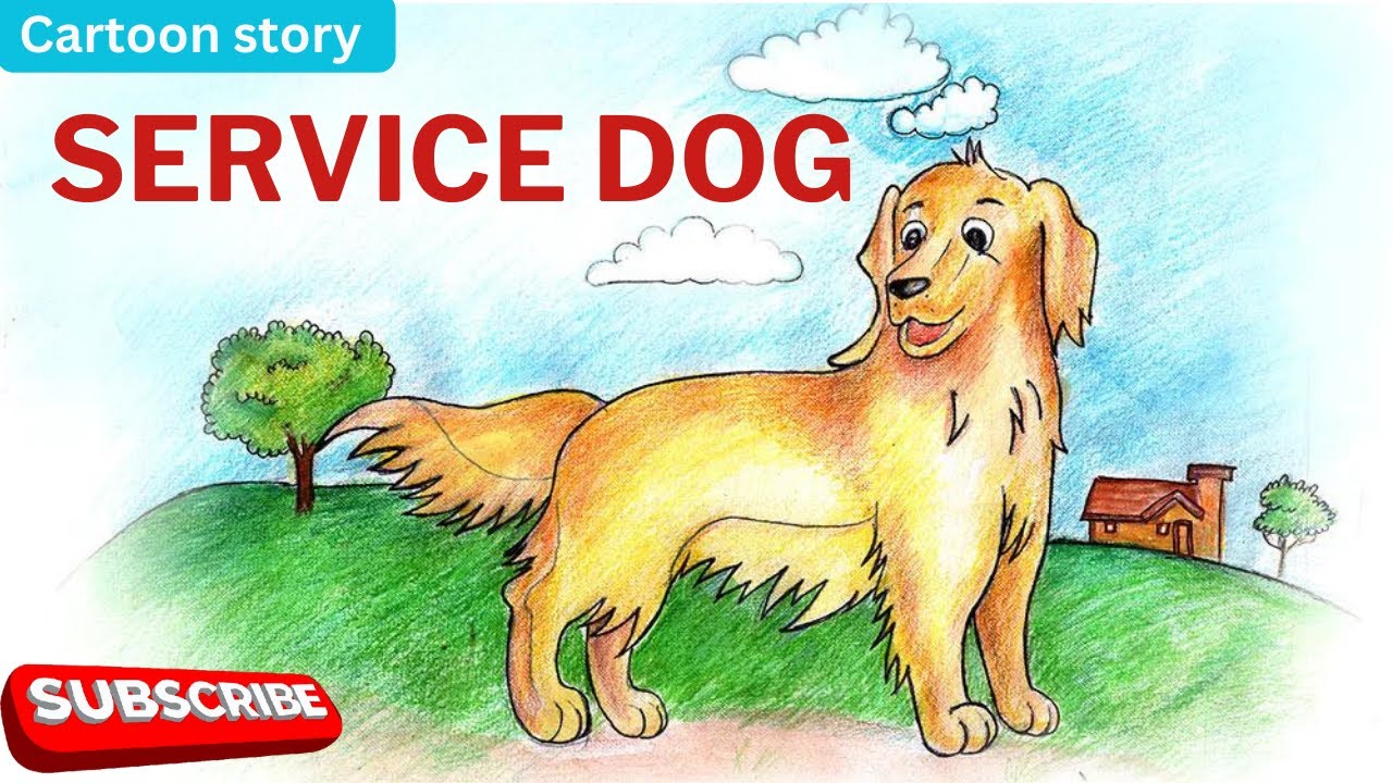 Abe the service Dog | English cartoon | Amazing story in English ...