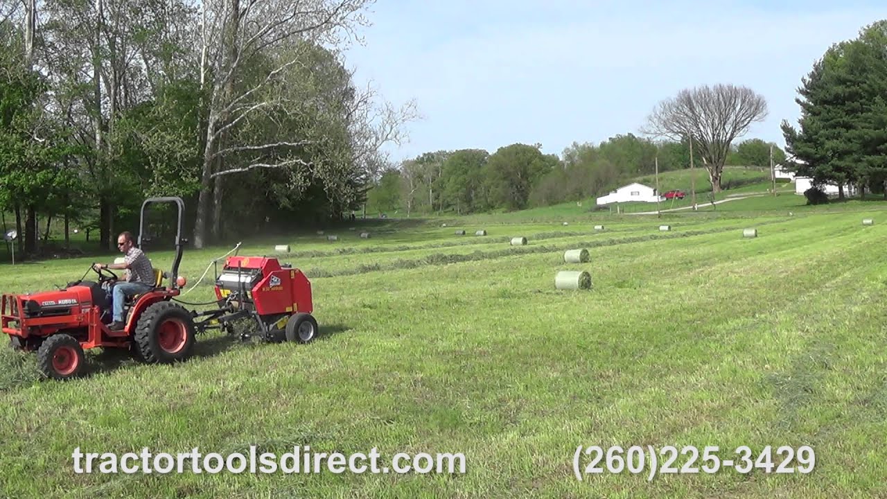 Abbriata Mini Round Roto Baler Demonstration - YouTube