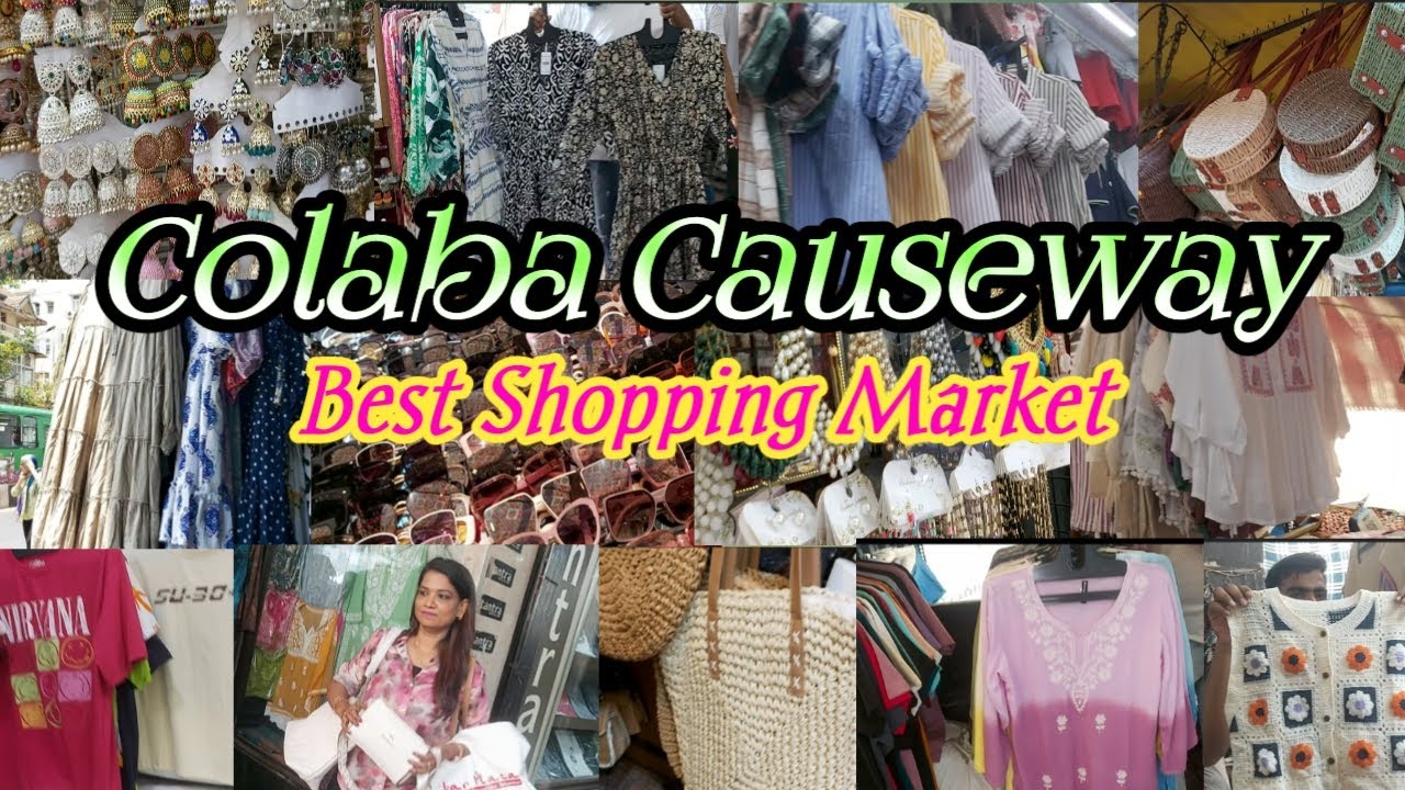 कोलाबा मार्केट - Colaba Causeway Shopping|Unique Collection|Bags Tshirt ...