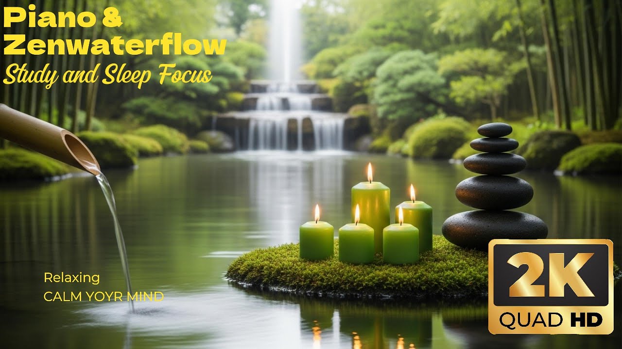 Peaceful Water Sound with Piano | Relaxing Loop for Calm & Sleep - YouTube