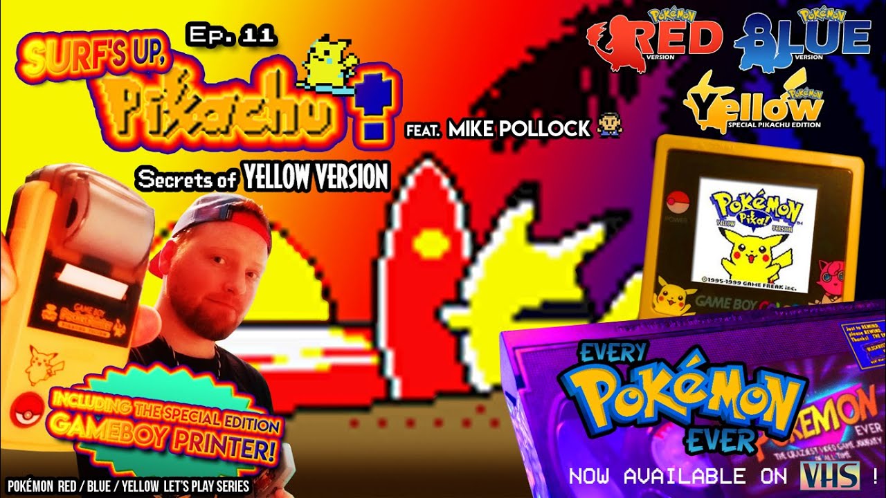 Ep. 8 - Surf's Up, Pikachu! Feat. Mike Pollock (Narrator) Pokémon Red ...