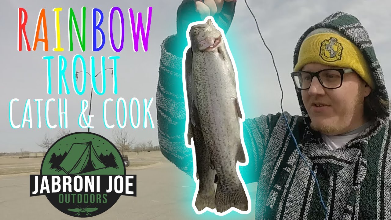 My FIRST TIME Eating Trout! | Rainbow Trout Catch & Cook! - YouTube