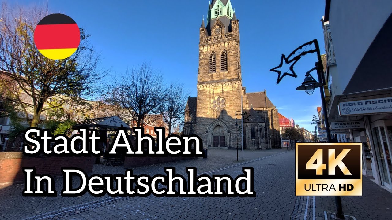 Stadt Ahlen in Deutschland/ Tour die Innenstadt in Ahlen 4k - YouTube