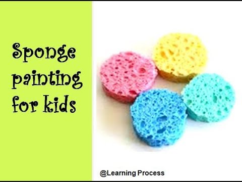 Quick and easy sponge flower painting | kid"s art and craft ...