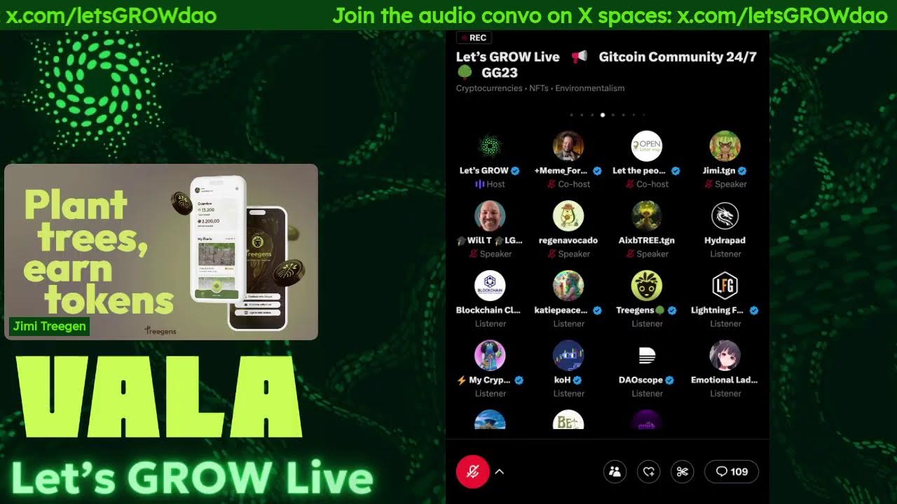 Let's GROW Live 24/7 Gitcoin Community - GM GM - YouTube