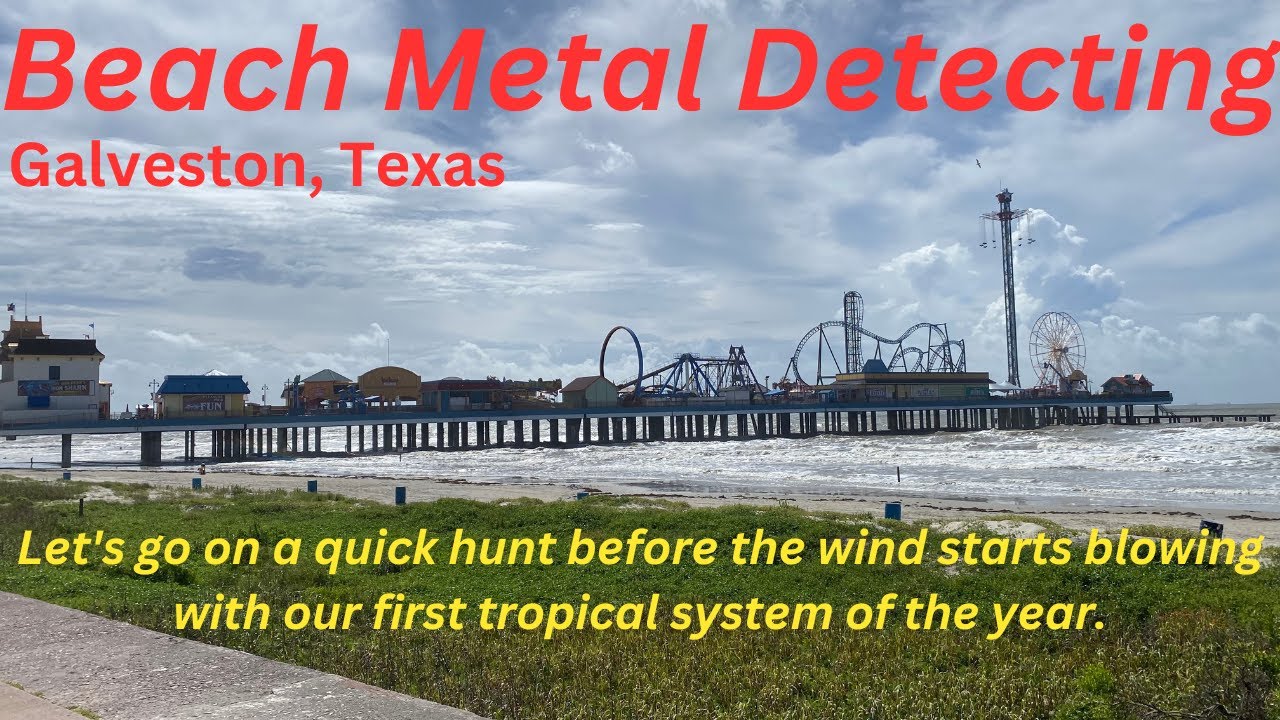 Beach Metal Detecting, Galveston, Texas #metaldetecting # ...