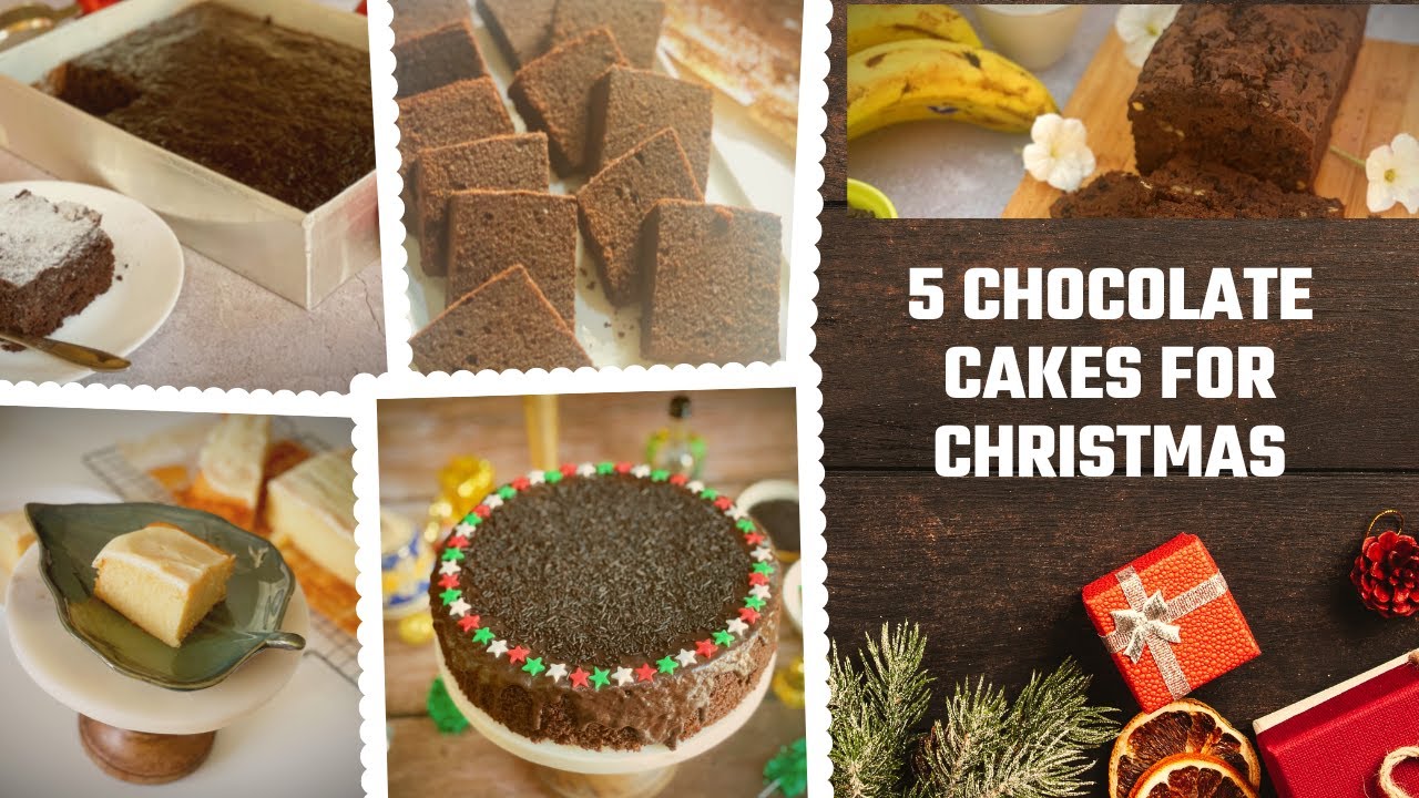 5 Chocolate Cakes for Christmas | Bakemas 2022 - Day 7 | Christmas ...