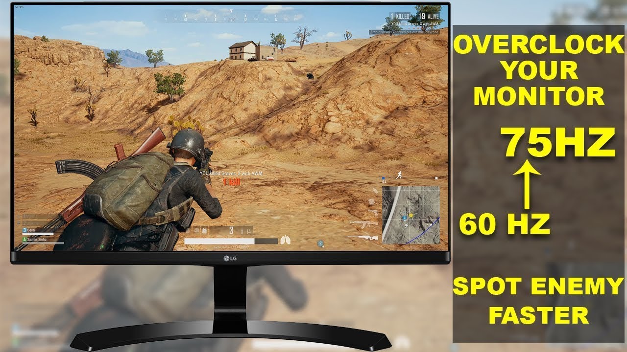 How to Overclock your 60Hertz Monitor (up to ~80Hz) - YouTube