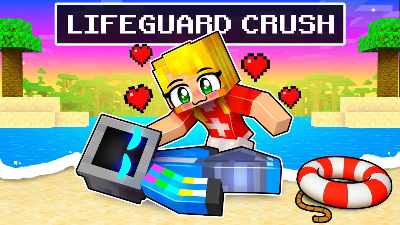 Lifeguard has a CRUSH on TeeVee in Minecraft! - YouTube
