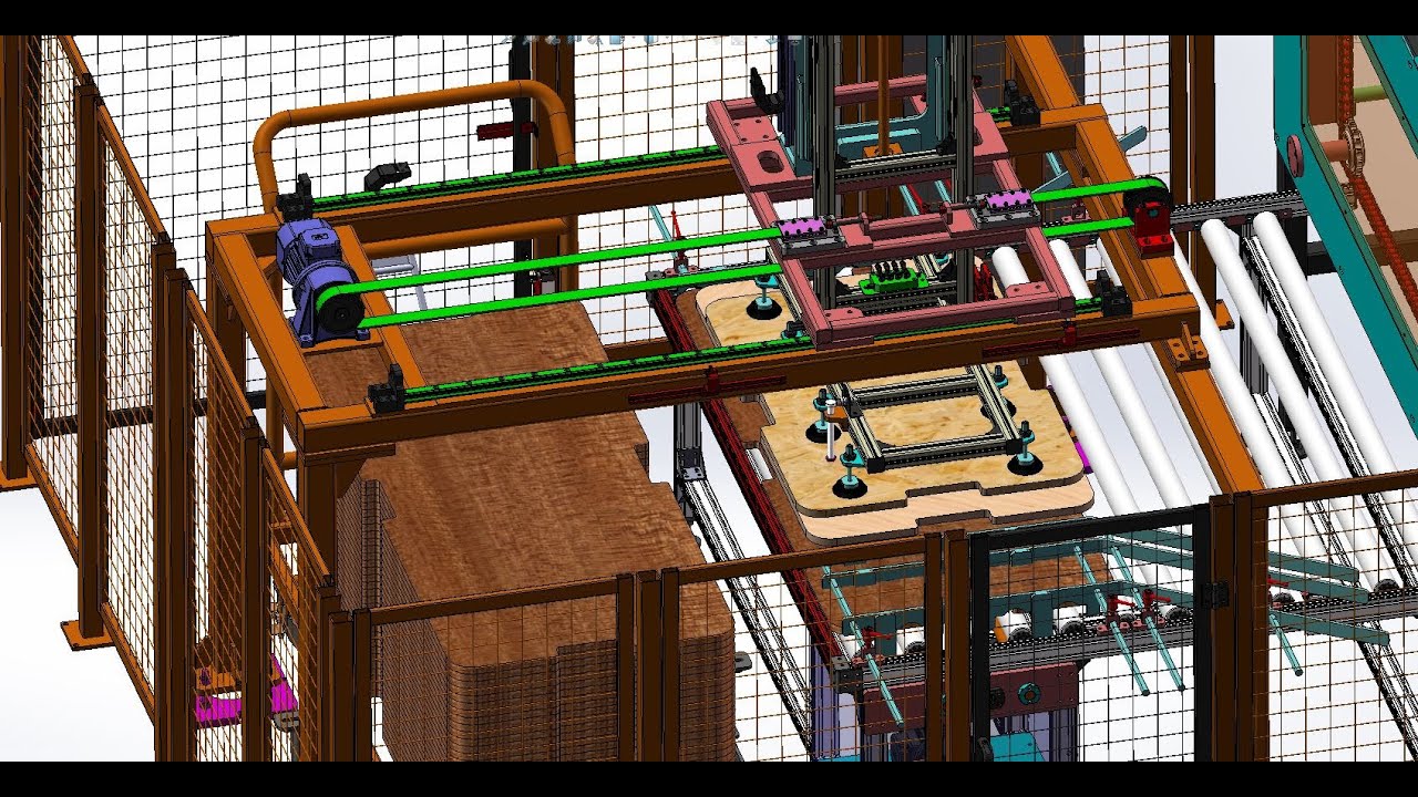 Pallet Loading Machine-industrial 3D model : machine-world.net P363 ...