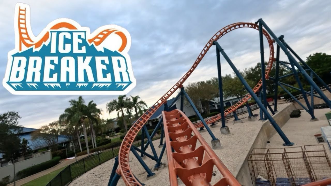 ICE BREAKER 4K front row POV- Seaworld Orlando - YouTube