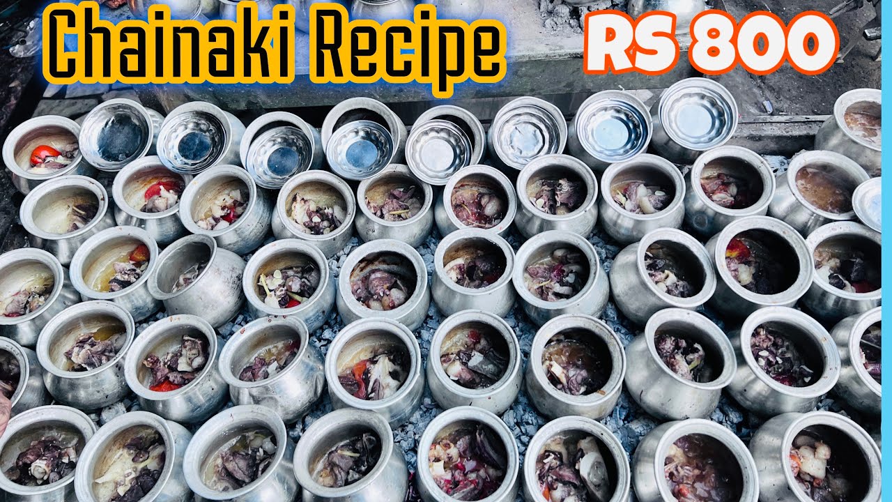 Afghan Chainaki Detailed Recipe | Meat Cutting and Cooking Chainaki ...