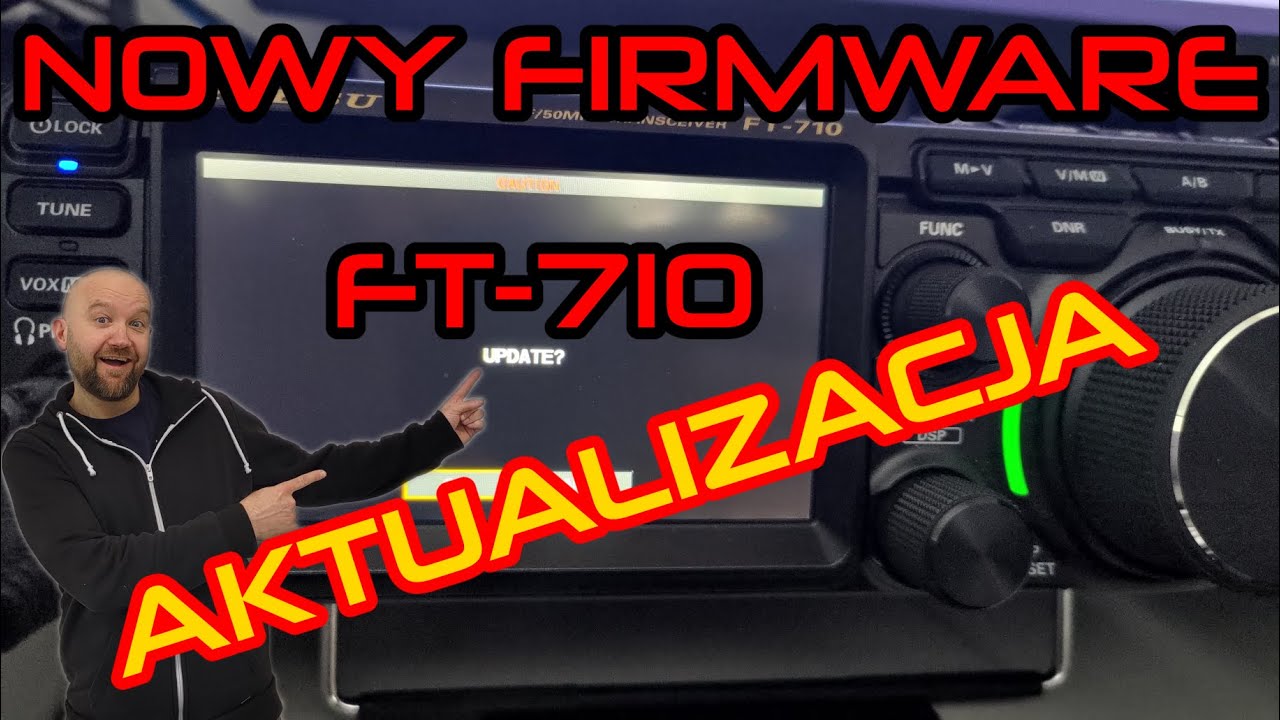 YAESU FT-710 firmware update. Krok po kroku. - YouTube