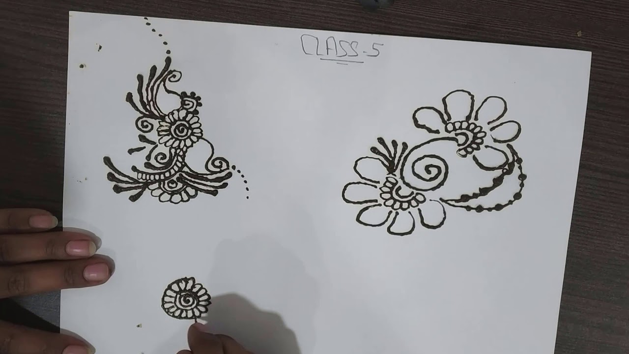 Day 5 - How to Make Mehndi Design Using Cone (Hindi) - YouTube