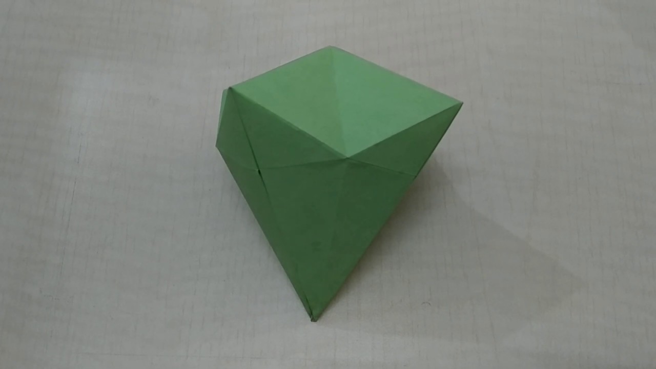 How to make paper diamond - YouTube