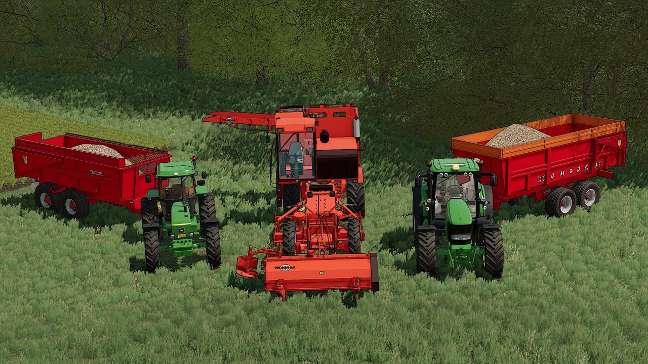 [FS22] Arrachage betterave_Matrot m41-John deere_Lacampagne - YouTube