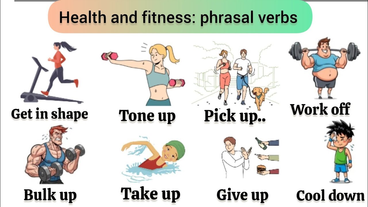 Health and Fitness Phrasal Verbs | Speak English Like Natives | Workout ...