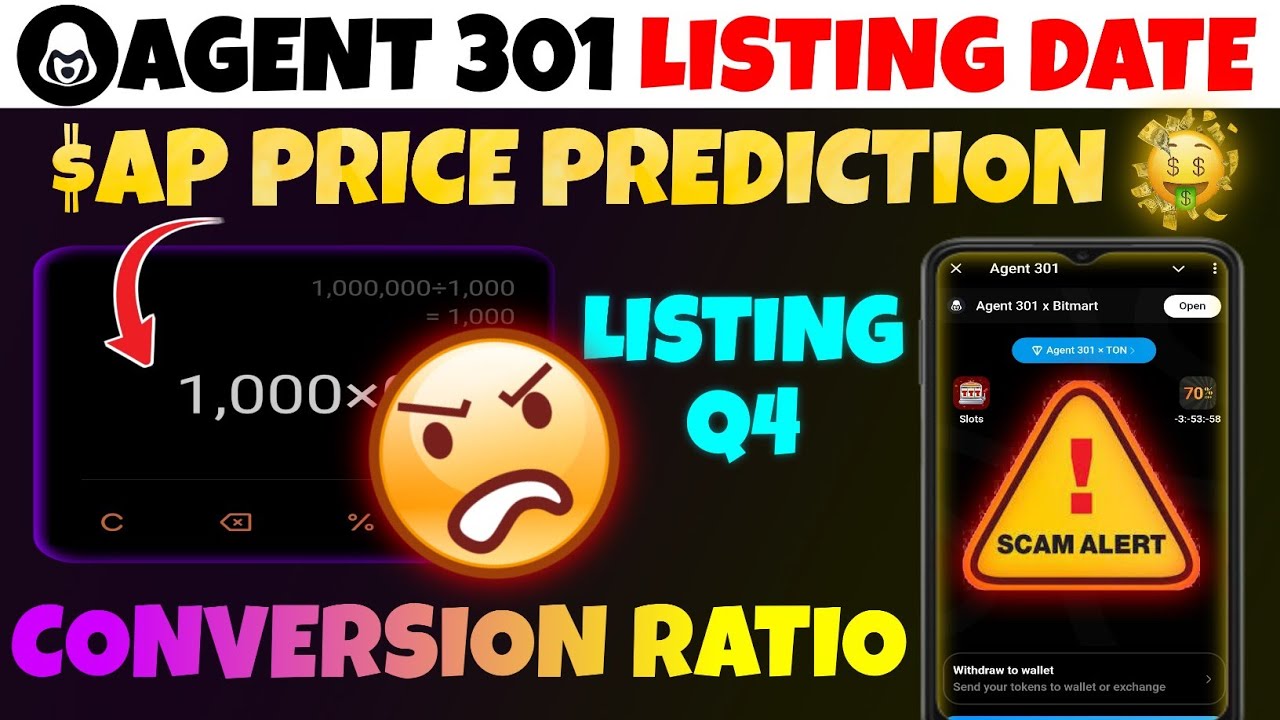Agent 301 Price Prediction 🤑 Agent Airdrop Listing Date | Agent 301 ...