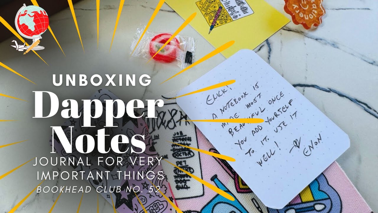 Dapper Notes Unboxing! Bookhead Club No. 52 - "My Journal for Very ...