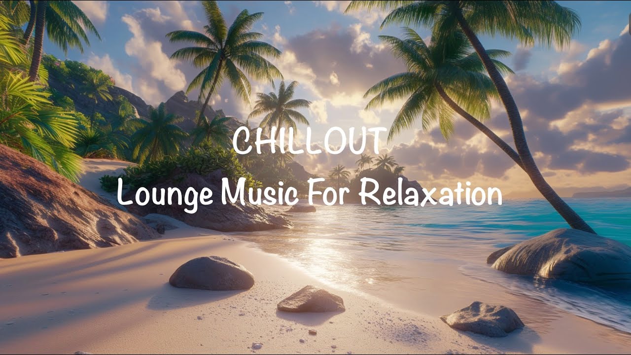 Golden Sunset on a Tropical Beach 🌅 | Chill Lounge Music to Unwind ...
