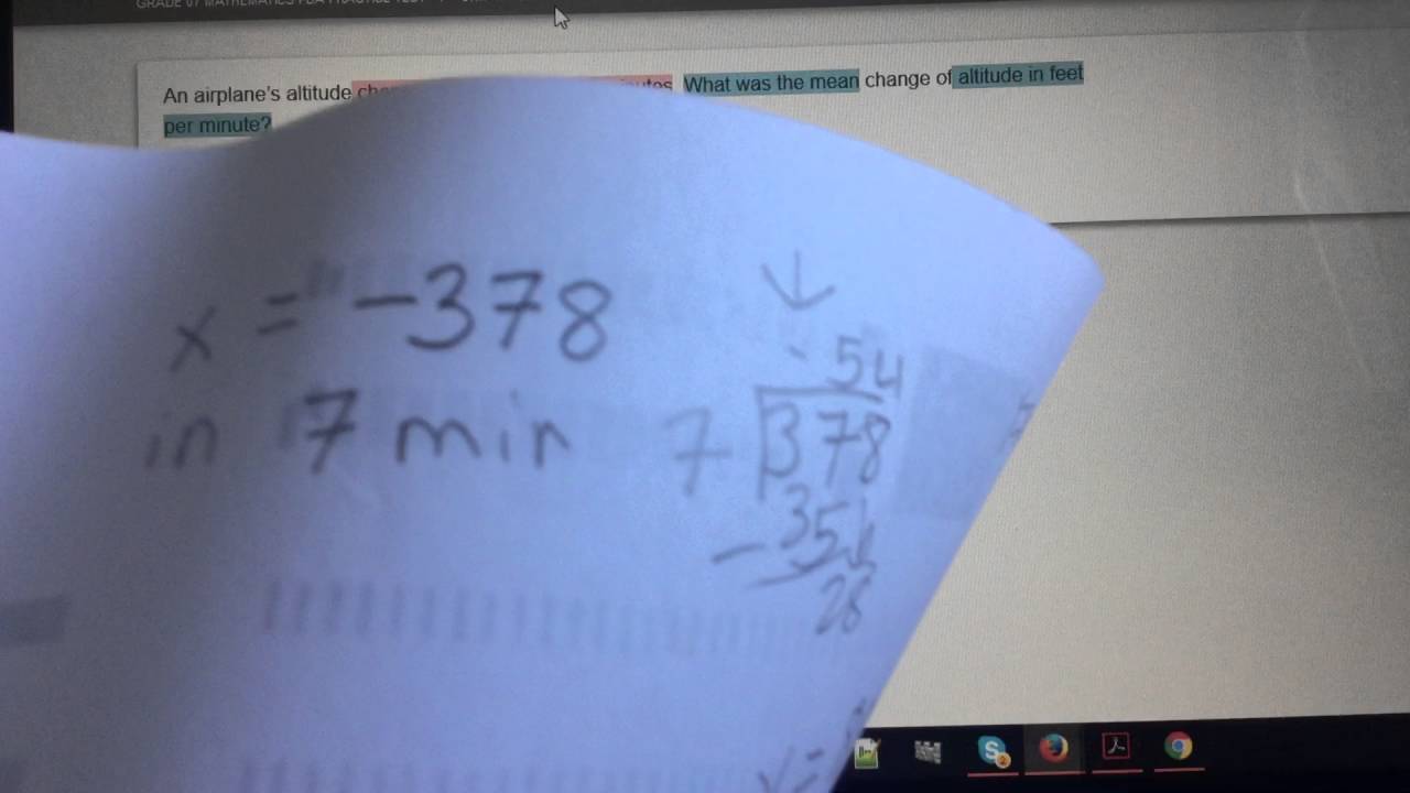 PARCC Math Practice 7th Grade Unit 1 Section 1 - YouTube