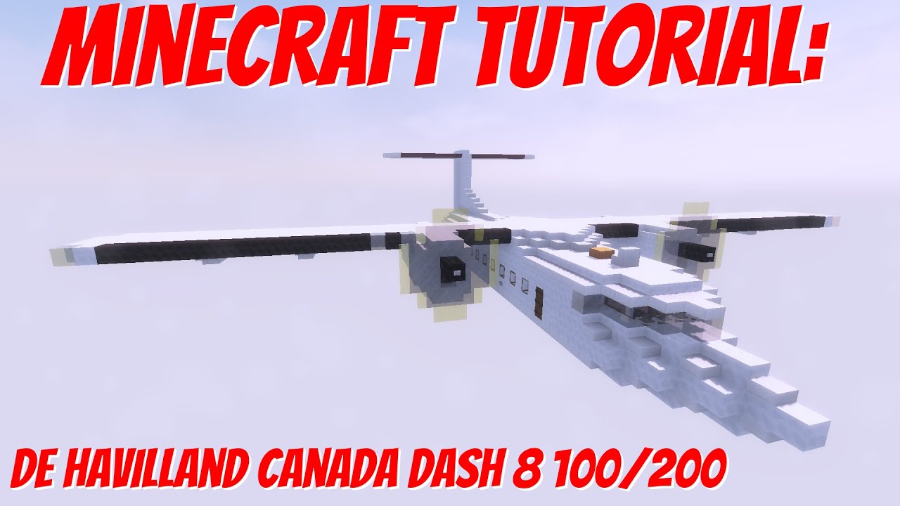 Minecraft Tutorial: De Havilland Canada Dash 8 -100/200 - YouTube
