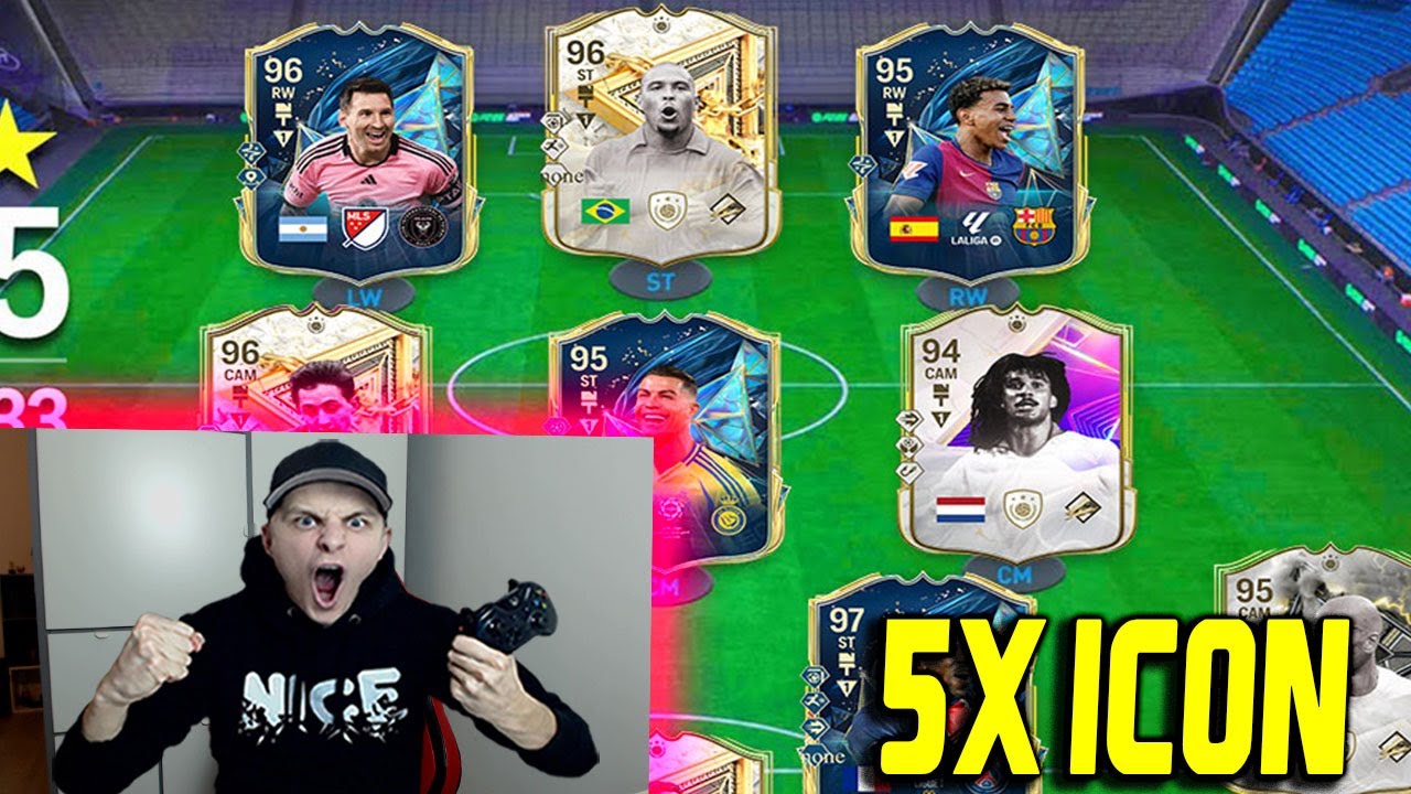 EA FC 25 (FIFA 25) NEUER WELTREKORD! 5x ICONS in 126 Rated TOTS FUT DRAFT Challenge Ultimate ...