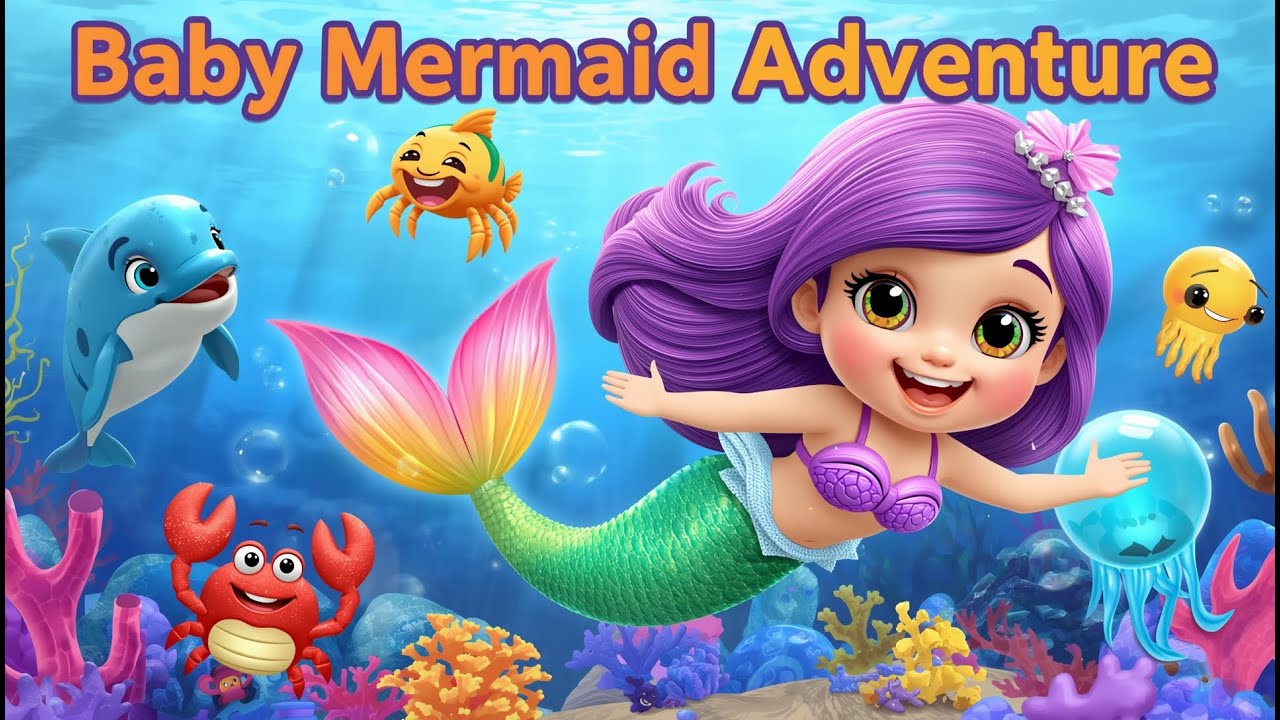 Baby Becomes a Mermaid 🧜‍♀️ | Fun Sea Animals Song | My Turn, My Turn ...