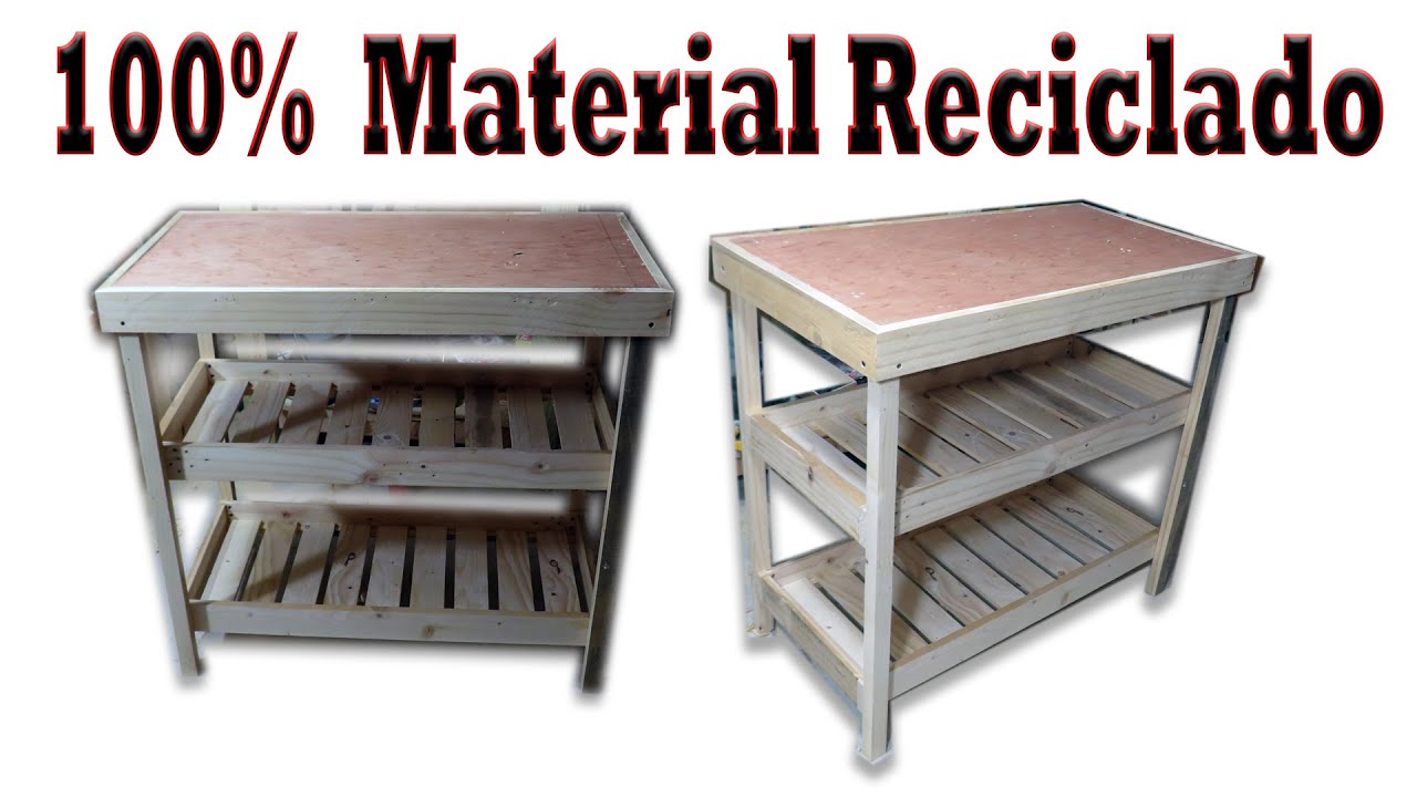 Este Mueble Te Encantará, 100% Madera Reciclada - YouTube