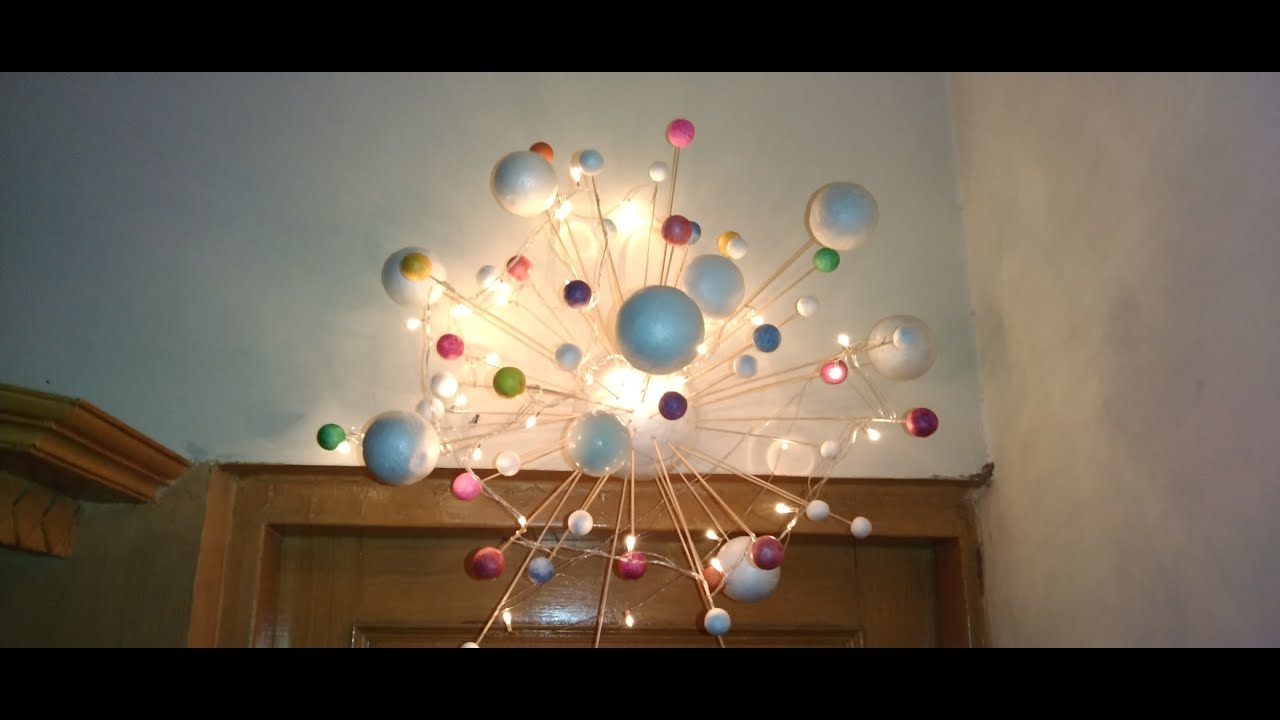 Styrofoam Ball Decorations for walls - YouTube