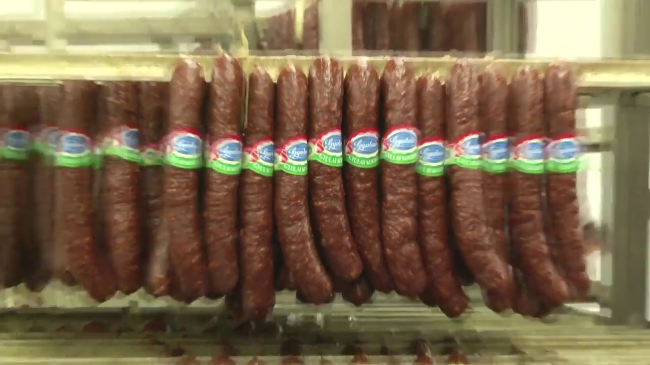 How it's made - The Gyulai sausage - YouTube