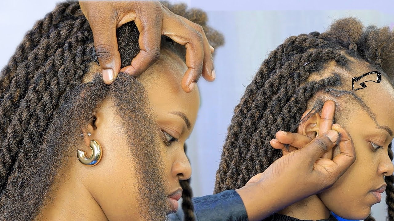 NATURAL TANGLE With CURLS || Trying New Tucking Method/ Beginner ...