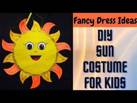 DIY Sun Costume | Fancy Dress Ideas | Paper Sun | Sun Fancy Dress | Sun ...