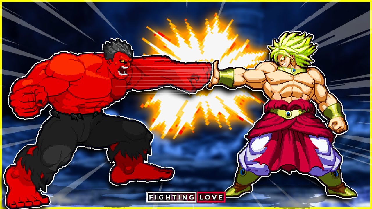 🔴Red Hulk VS Broly - EPIC RAGE BATTLE! (marvel vs dragon ball) - YouTube