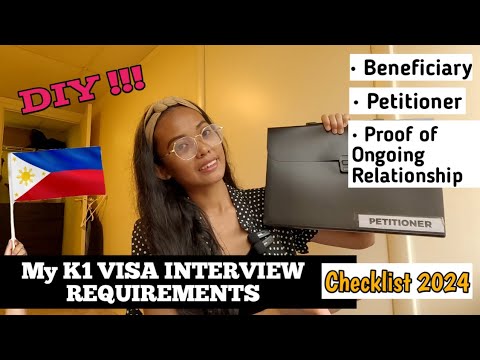 What I brought during my K1 VISA INTERVIEW | My CHECKLIST | Philippines| Filipina American ...