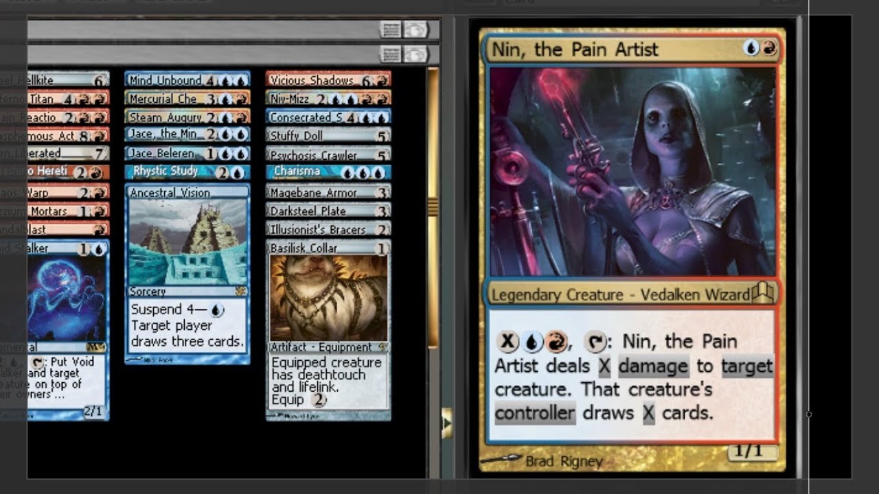 MTG EDH Commander: Nin, the Pain Artist Deck Tech - YouTube