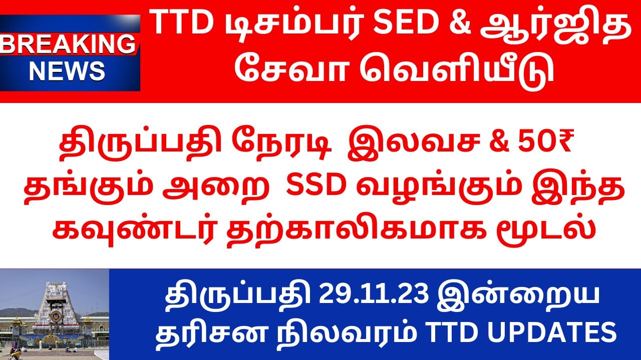 BREAKING UPDATE TTD CLOSING THIS OFFLINE ROOM & SSD COUNTER TTD RELEASE ...