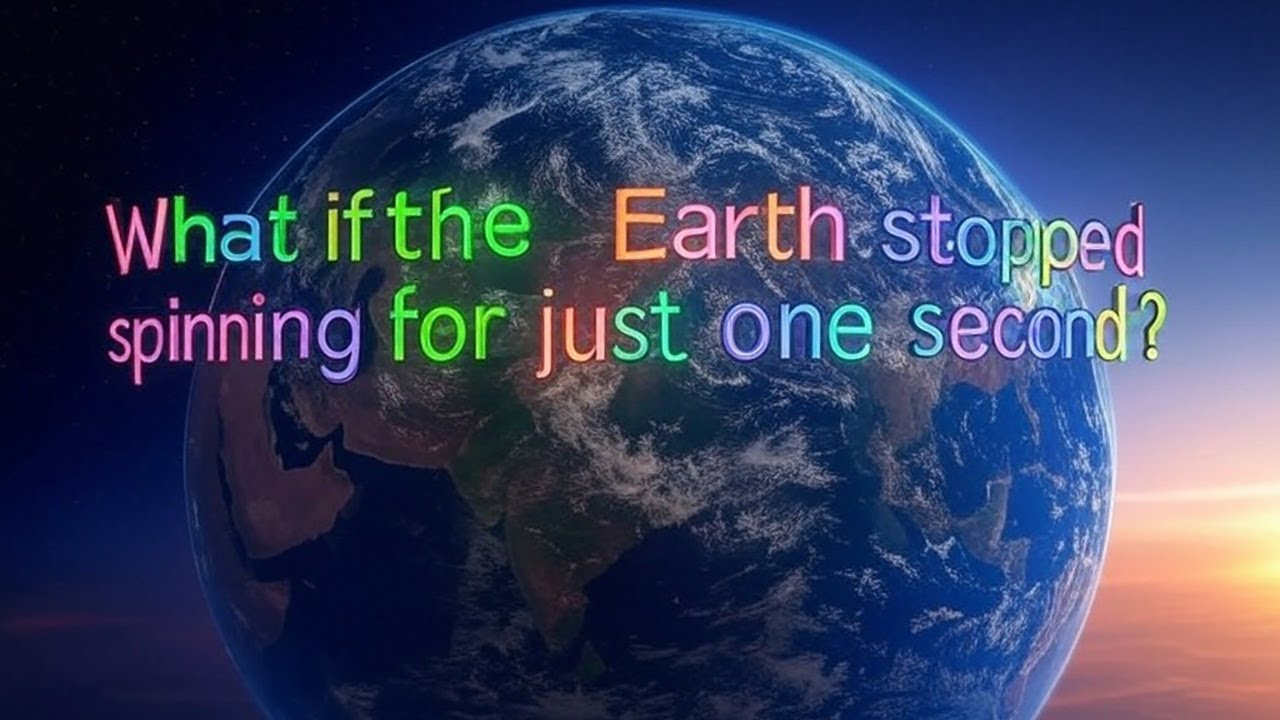 What If Earth Stopped Spinning for a Second?🌍⚠️ A Scientific ...