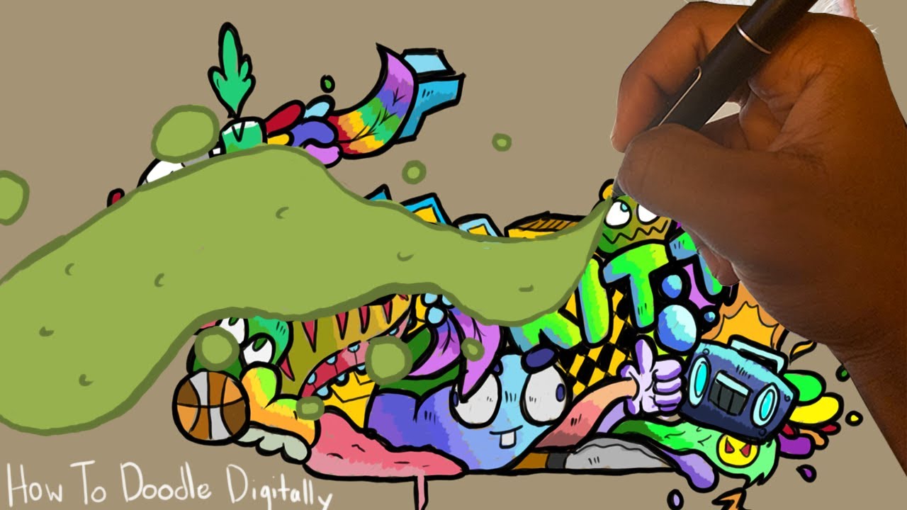 How To Digitally DOODLE like a PRO - YouTube